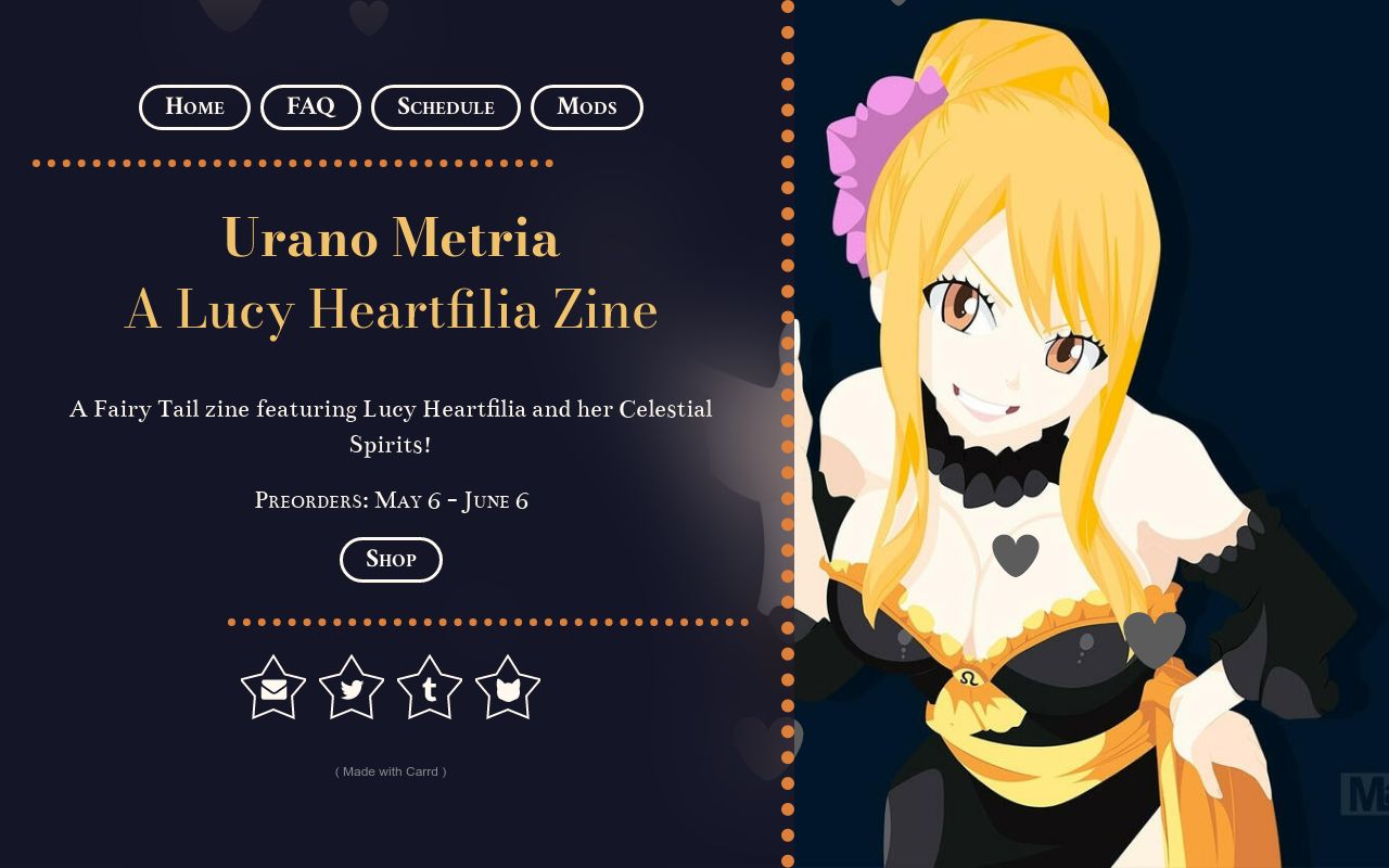 Urano Metria - Lucy Heartfilia Zine